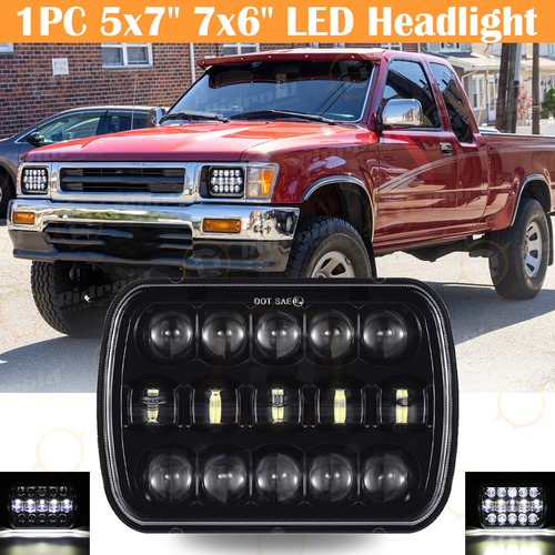 5X7" 7X6" LED Hi/Low Beam Headlight H4 For Toyota Tacoma 1995 1996 1997 ...