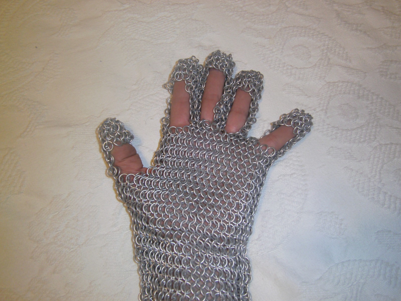 Steampunk aluminum chain glove metal knight fighting glove | eBay