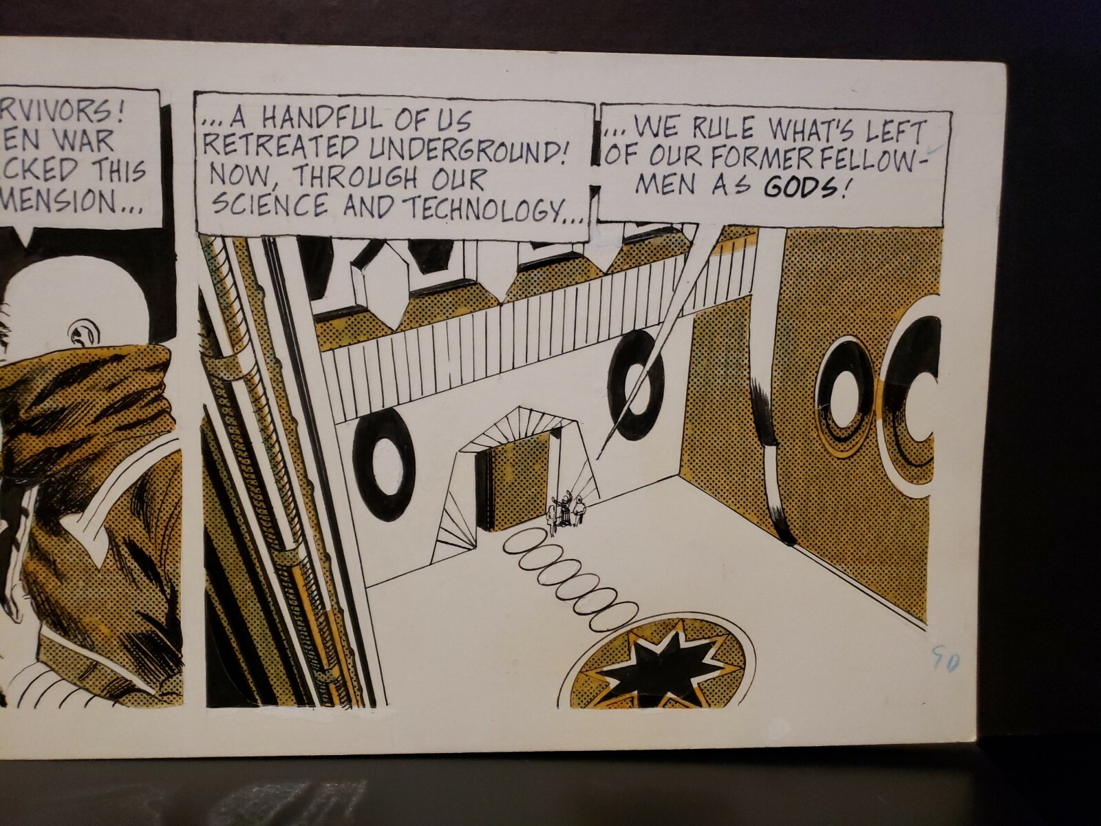 SECRET AGENT CORRIGAN X-9 Daily Comic Strip Original Art 4-20-1977 GRAY ...