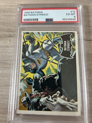 1966 Topps Batman Black Bat Batman Strikes! #12 PSA 6 Joker | eBay