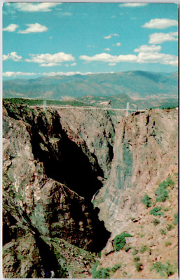 Royal Gorge Suspension Bridge Canon City Colorado CO USA River Vintage ...