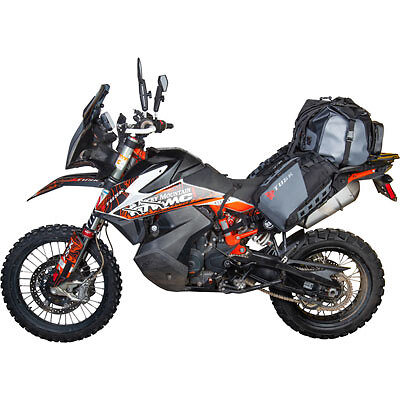 Tusk Highland X2 Rackless Luggage System Base System w/ Med Dry Dufflel ...