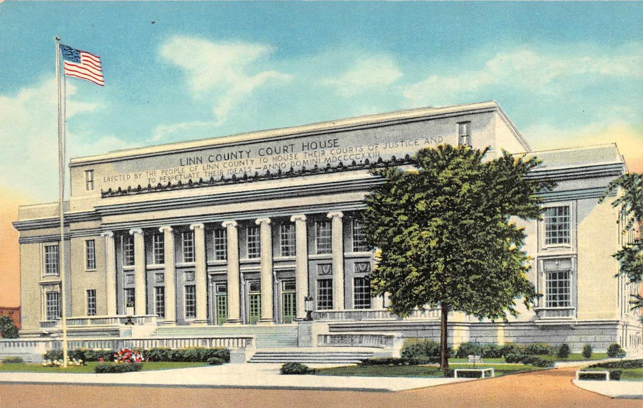 CEDAR RAPIDS, IA Iowa LINN COUNTY COURTHOUSE Court House Postcard | eBay