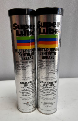 Qty2 Super Lube White Grease - 14.1 oz Cartridge - Food Grade - 41150 ...