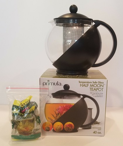 Glass 40 0z Primula Teapot Tea Pot with Infuser for loose or flowering ...
