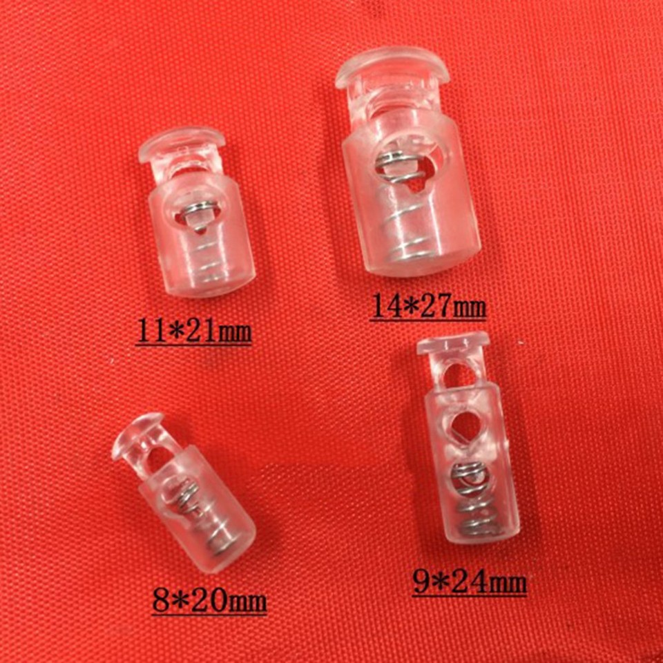 120 PCS Plastic Rope Buckle Spring Round Toggles Lanyard Stoppers | eBay UK