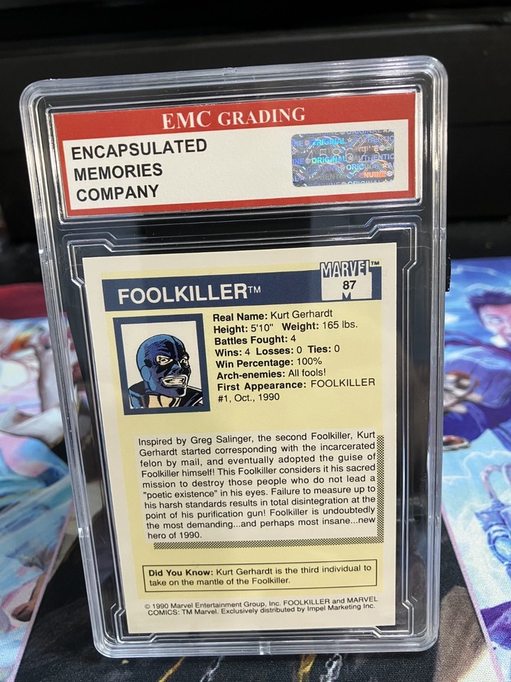 FOOLKILLER 1990 Impel Marvel Card #55 GRADED 10 MINT | eBay