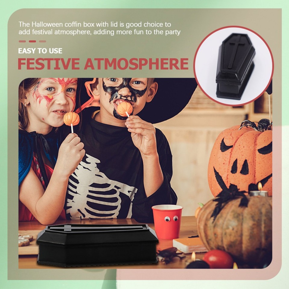 2 Pack Halloween Containers Treats Coffin Bulk Witch Party Favors | eBay