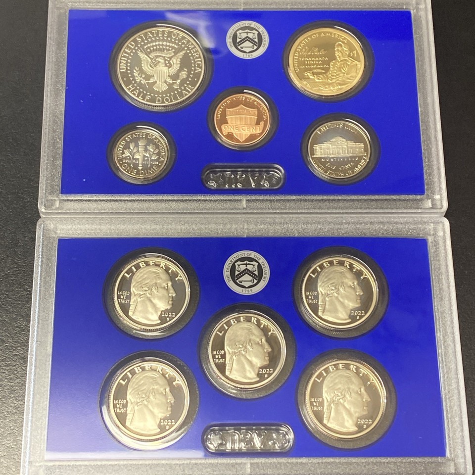 2022-S Clad Proof United States Mint 10 Coin Set OGP Box & COA | eBay
