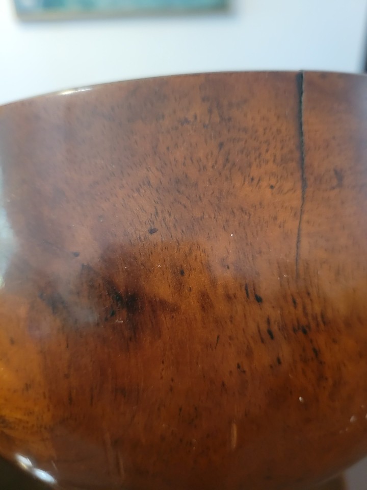 Rare Pre-Contact Hawaiian Antique Koa or Kou Calabash Umeke Poi Bowl | eBay