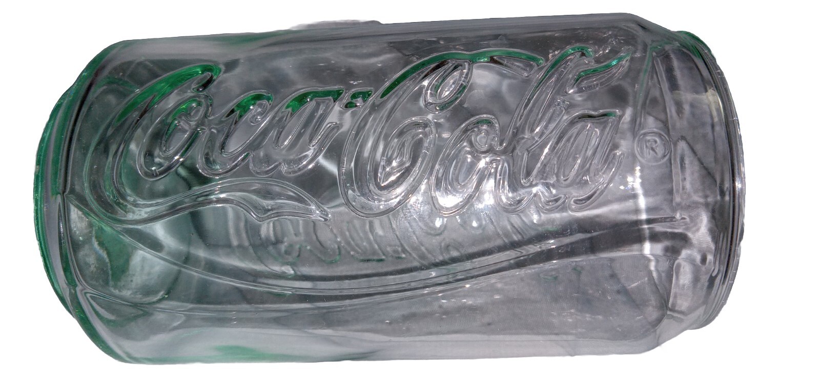 Coca Cola Can-Shaped Glass Coke Pale Green | eBay