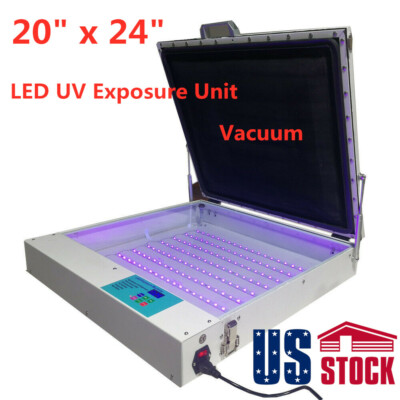 20" x 24" Vacuum LED UV Exposure Unit 80W Silk Screen Printing Unit-USA ...