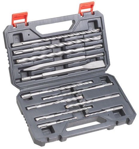 Einhell Drill Bit Set w/ Chisels for SDS Plus Drills Rotary Hammers 12 ...
