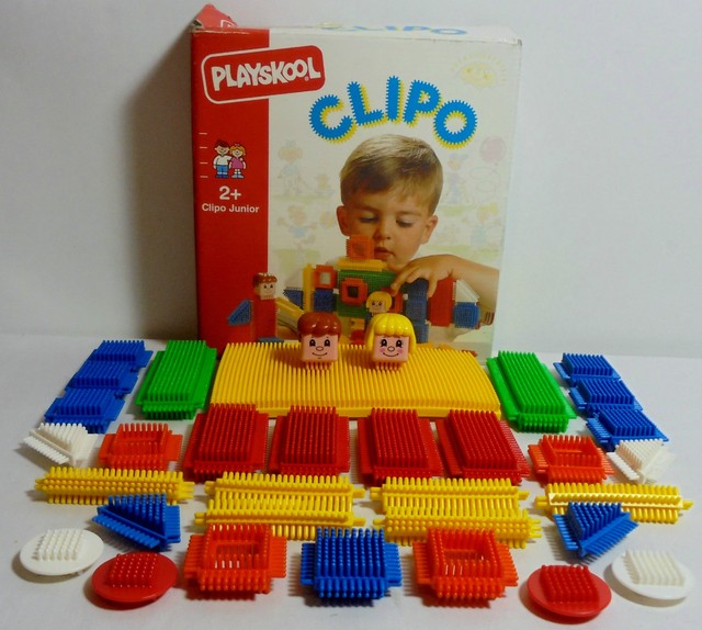 1991 Vintage Playskool Clipo Junior Stickle Bricks SFINOTOUBLAKIA 2 MIB ...