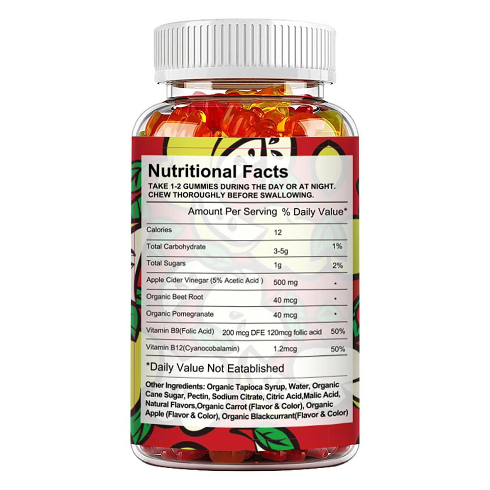 Keto ACV BHB Gummies For Fat Burn Weight Loss Detox Keto Diet Pills 60 ...
