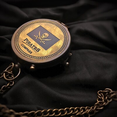 Brass Compass, Pirates Jack Sparrow Style, Marine Collectable ...