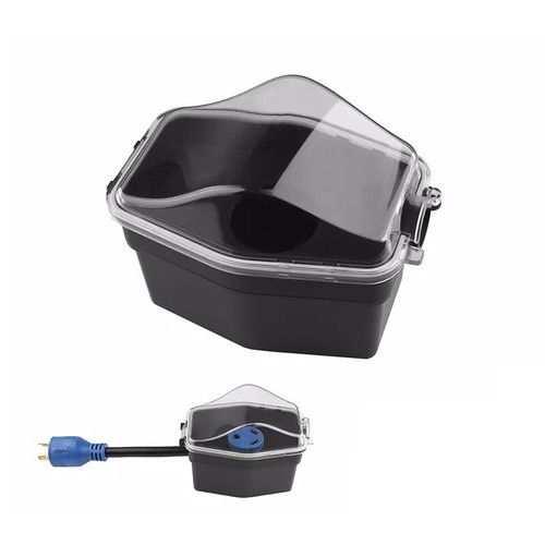 30 Amp RV Power Outlet Weatherproof Box, for RV Camper Travel Trailer ...