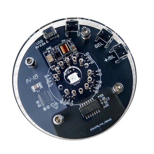 IN-18 Vintage Glow Tube Clock NIXIE Clock Electronic Vacuum Tube Clock ...