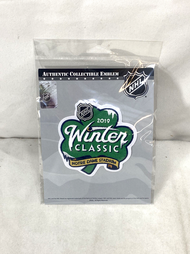 2019 Winter Classic Jersey Patch Notre Dame Stadium Boston Bruins ...