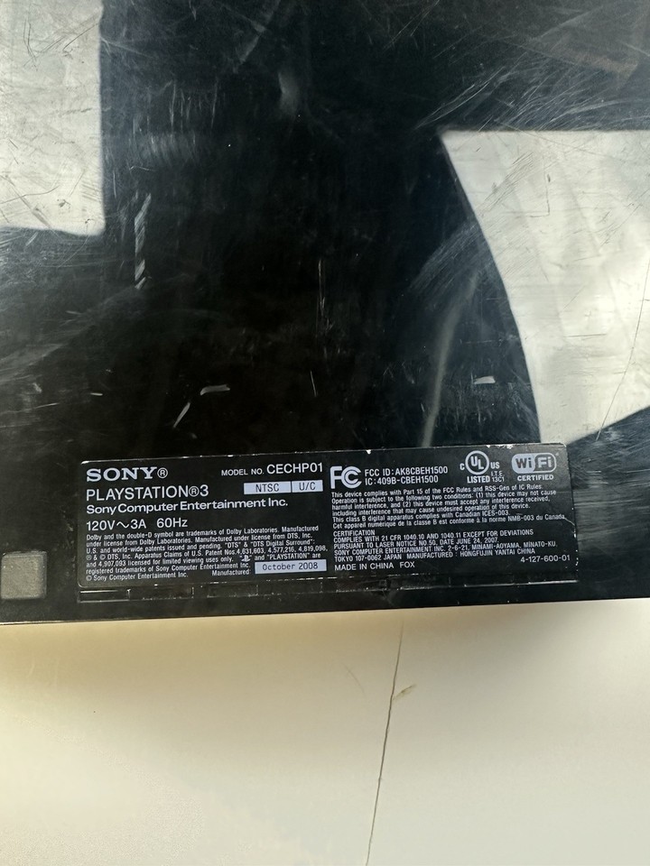 Sony PlayStation 3 160GB Console Black CECHP01 with Controller & Games ...