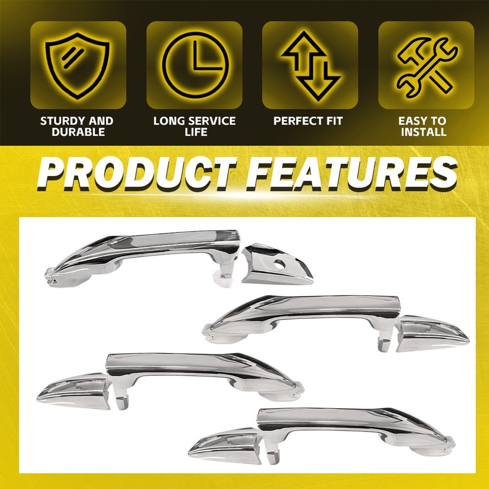 4X Rear Front L+R Outside Door Handle for 2008-2012 Honda Accord 72181-TA5-A11 K | eBay