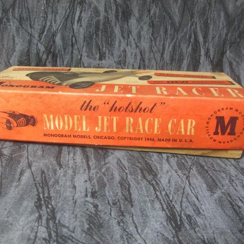 1946 Monogram "Hotshot" Model Jet Race Car, Partial Complete, Box | eBay