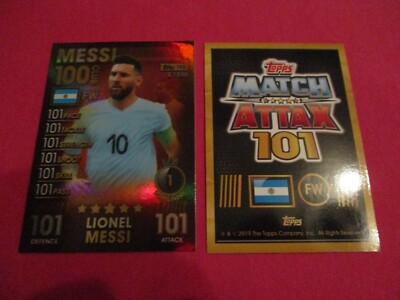 Lionel Messi - Match Attax 101 100 Club Trading Card 2018/19 Tv Sport ...