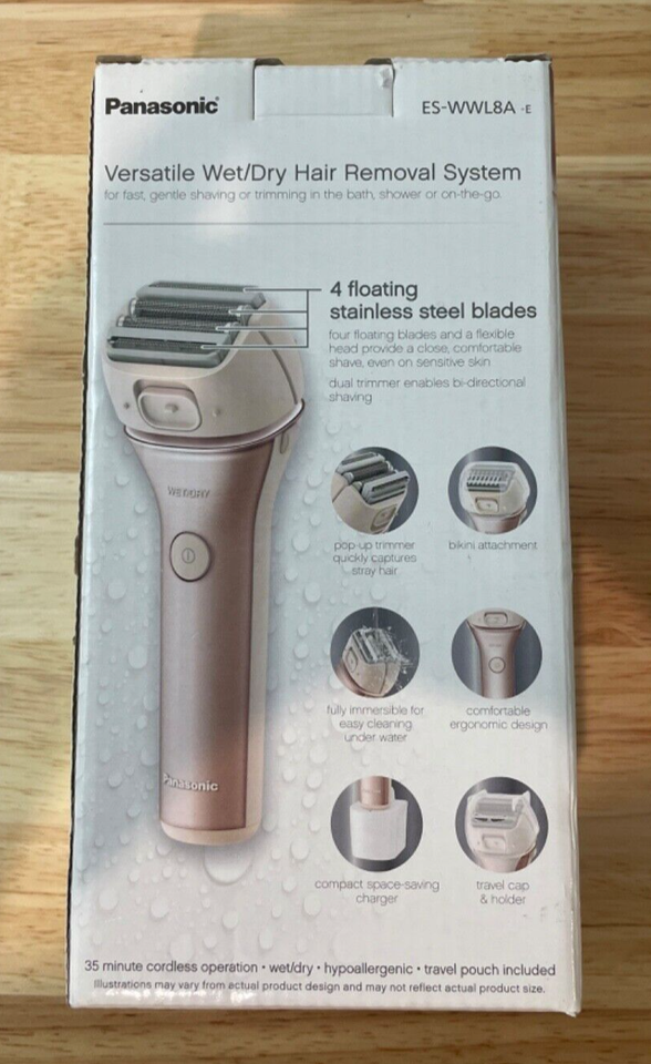 Panasonic Close Curves Women's Wet/Dry Cordless Rechargeable 4 Blade ...