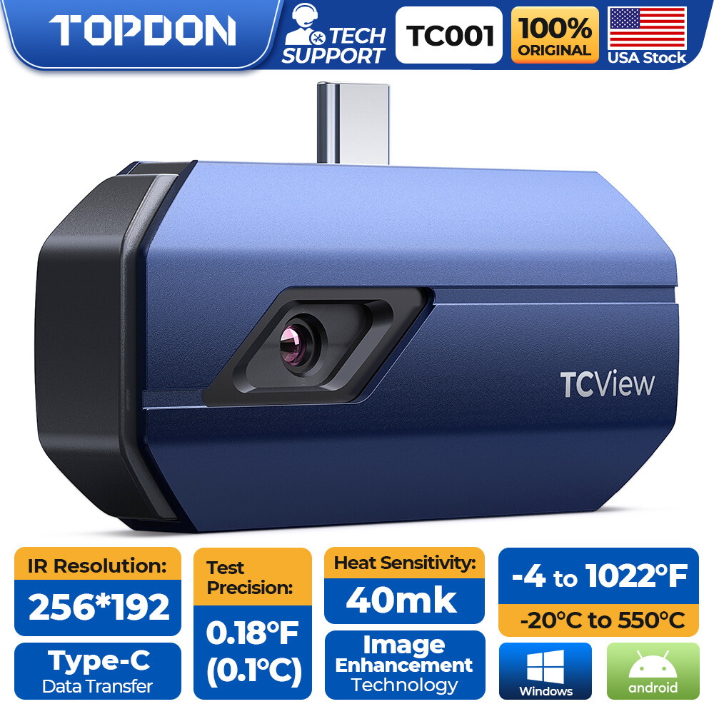 TOPDON TC001 TC002 TC004 TC005 Portable Thermal Imaging Camera IR ...