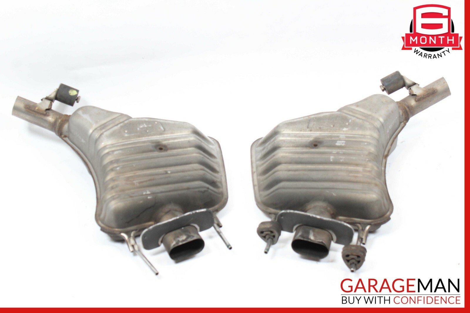 11-14 Mercedes W216 CL550 Exhaust Muffler Mufflers Tips Set of 2 ...
