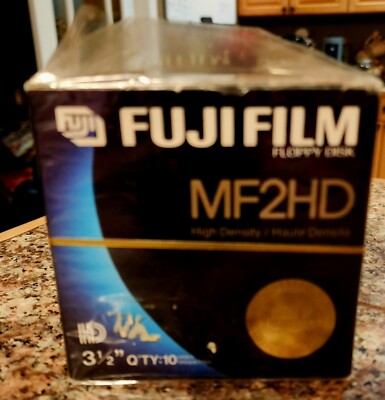 FUJIFILM MF2HD Floppy Apple Mac IBM format 3.5" 10 disks New sealed ...