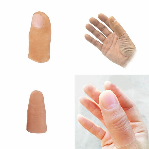 Trick Toy Prank Tip Finger Props Magic Fun Vinyl Soft 3Pcs Finger Thumb ...