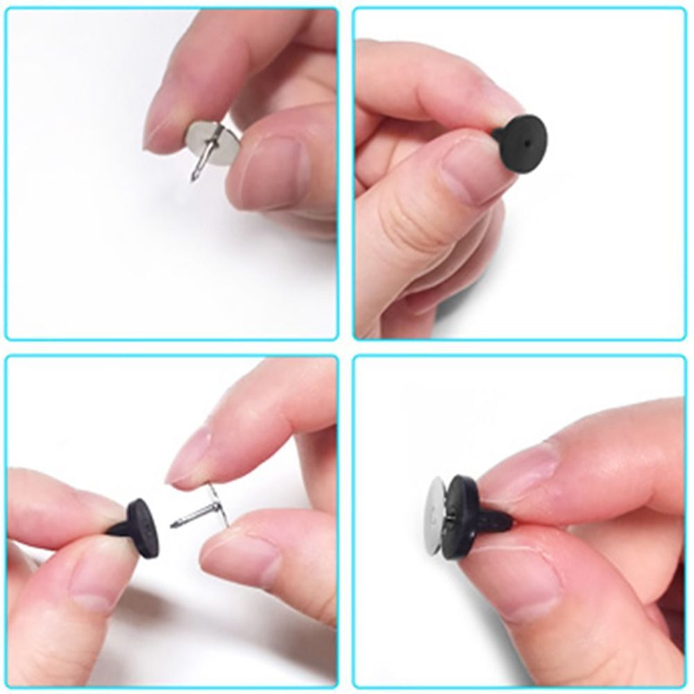 60pcs Universal Rubber Pin Back Durable Lapel Pins Backing Home | eBay