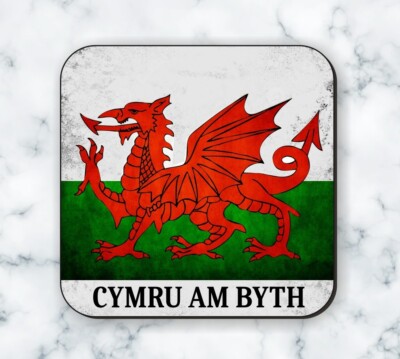 Welsh Flag - Cymru am Byth Coaster | eBay UK