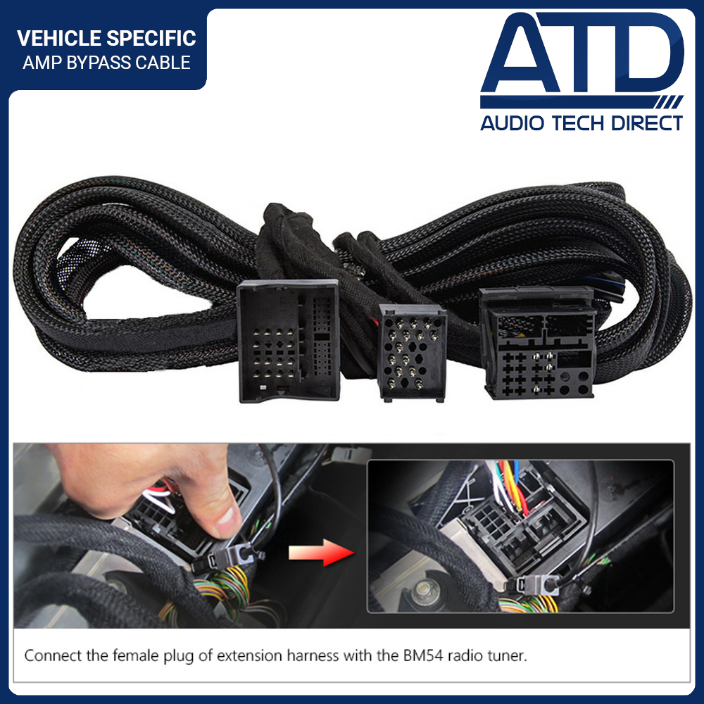 Radio Extension Cable For Range Rover L322 Vogue HSE Amp Bypass Harness ...