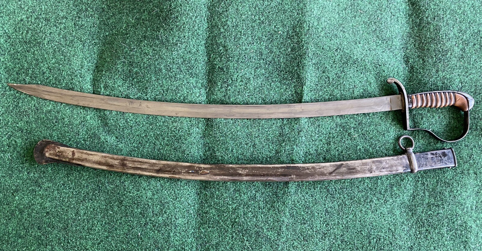 WWI GERMAN ARTILLERY SABER SWORD W/ SCABBARD Dated 1917 | eBay