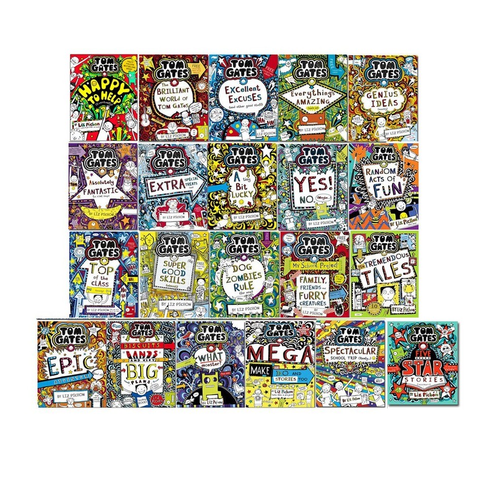 Tom Gates book Series 1 - 21 Books Collection Set by Liz Pichon NEW ...
