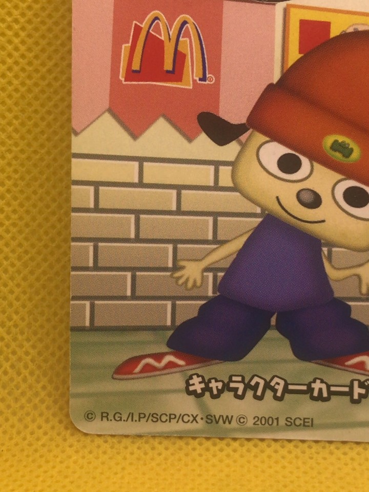 PARAPPA THE RAPPER 2 card McDonald's collaboration SQUARE 2001 JAPAN No ...