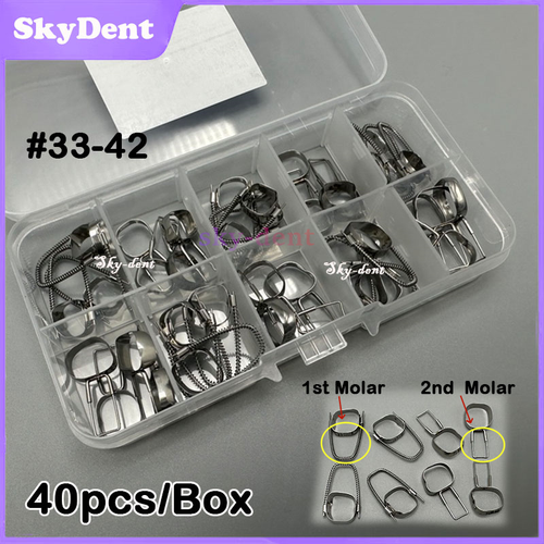 40pc/Box Dental Ortho Braces Preformed Loop Space Maintainer 1st 2nd ...