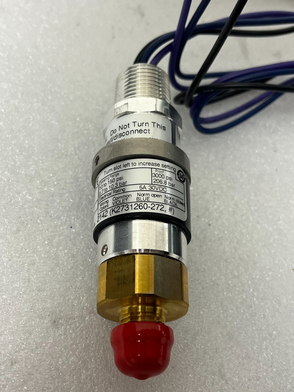 Fike United Electric Controls 10-16044 Discharge Pressure Switch | eBay