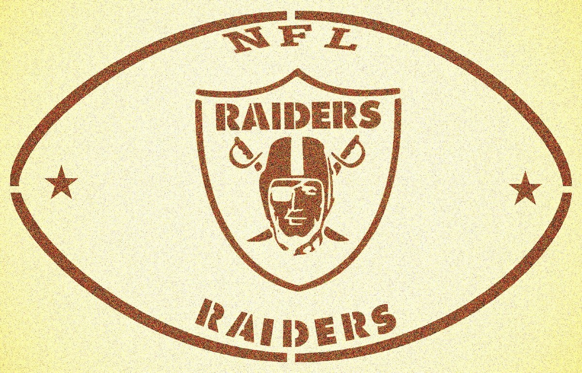 Oakland Raiders Stencil Cut Out