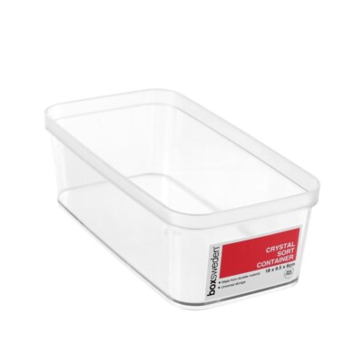 Box Sweden Crystal 18cm Sort Container Home Storage Office Organiser ...