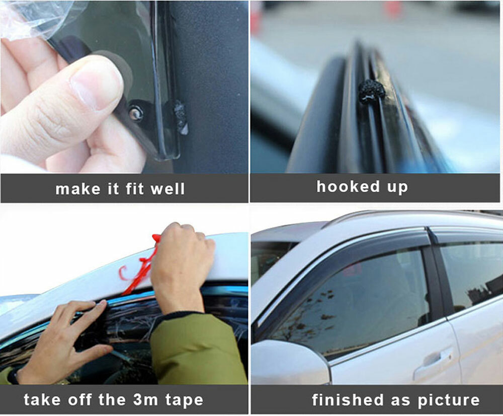 Weather shields Window Visor Weathershield Chrome suit Subaru Outback ...
