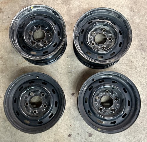 4 - Ford 15x6 / 10 slot / 5 lug steel rims | eBay