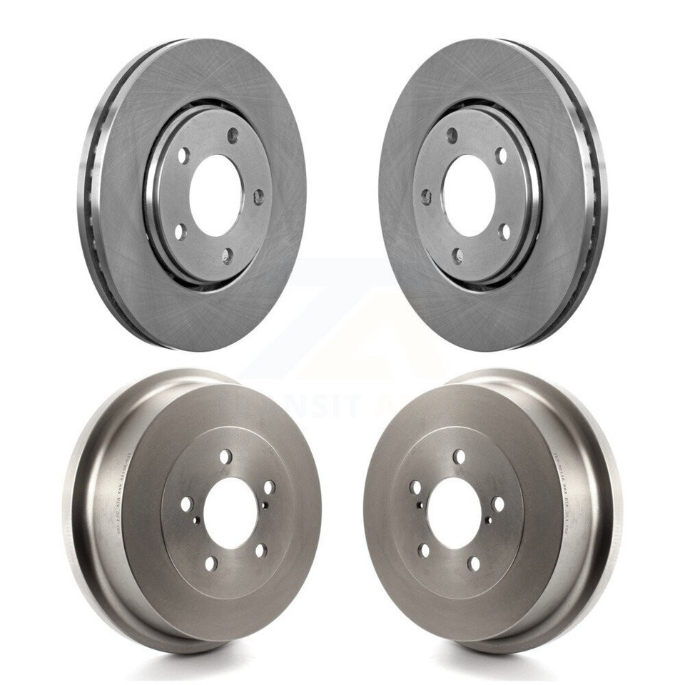 Front Rear Brake Rotors Drum Kit For Dodge Caravan Grand Chrysler Town ...