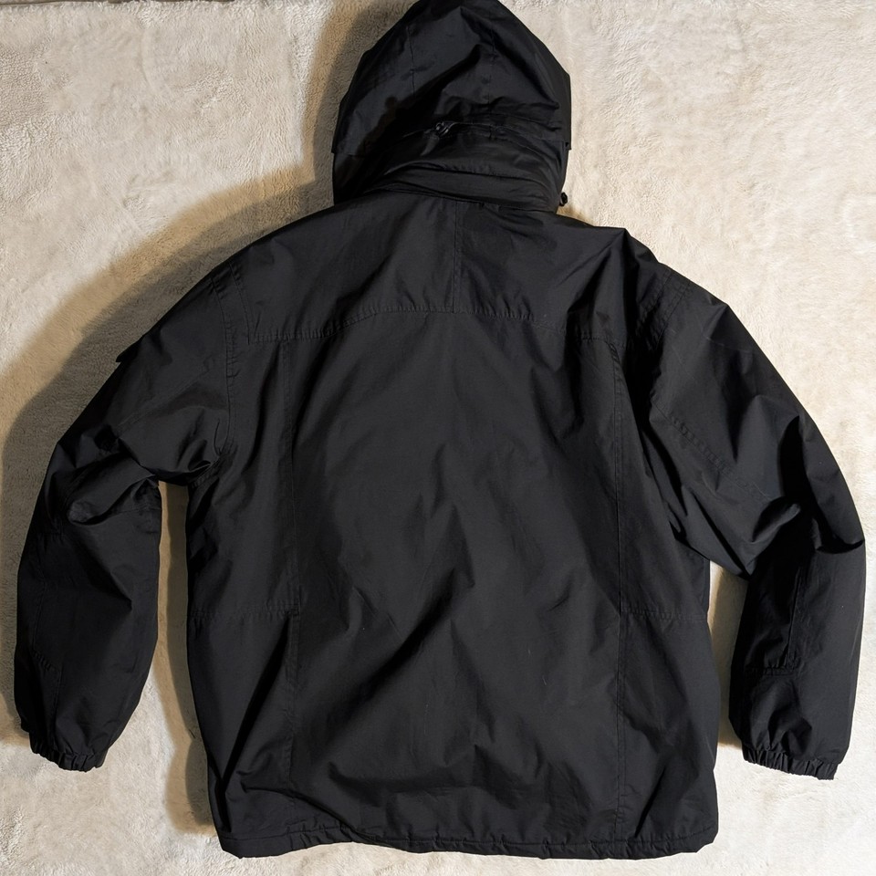 NordicTrack Men's Parka Jacket XXL 50-52 Black Removable Lining Hood ...