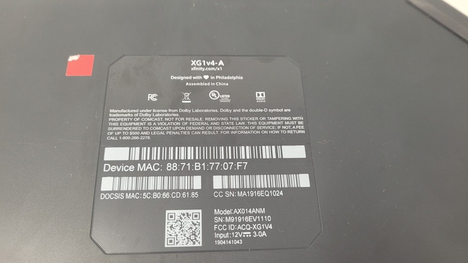 XFINITY XG1V4-A TV Cable Box TV Player | eBay