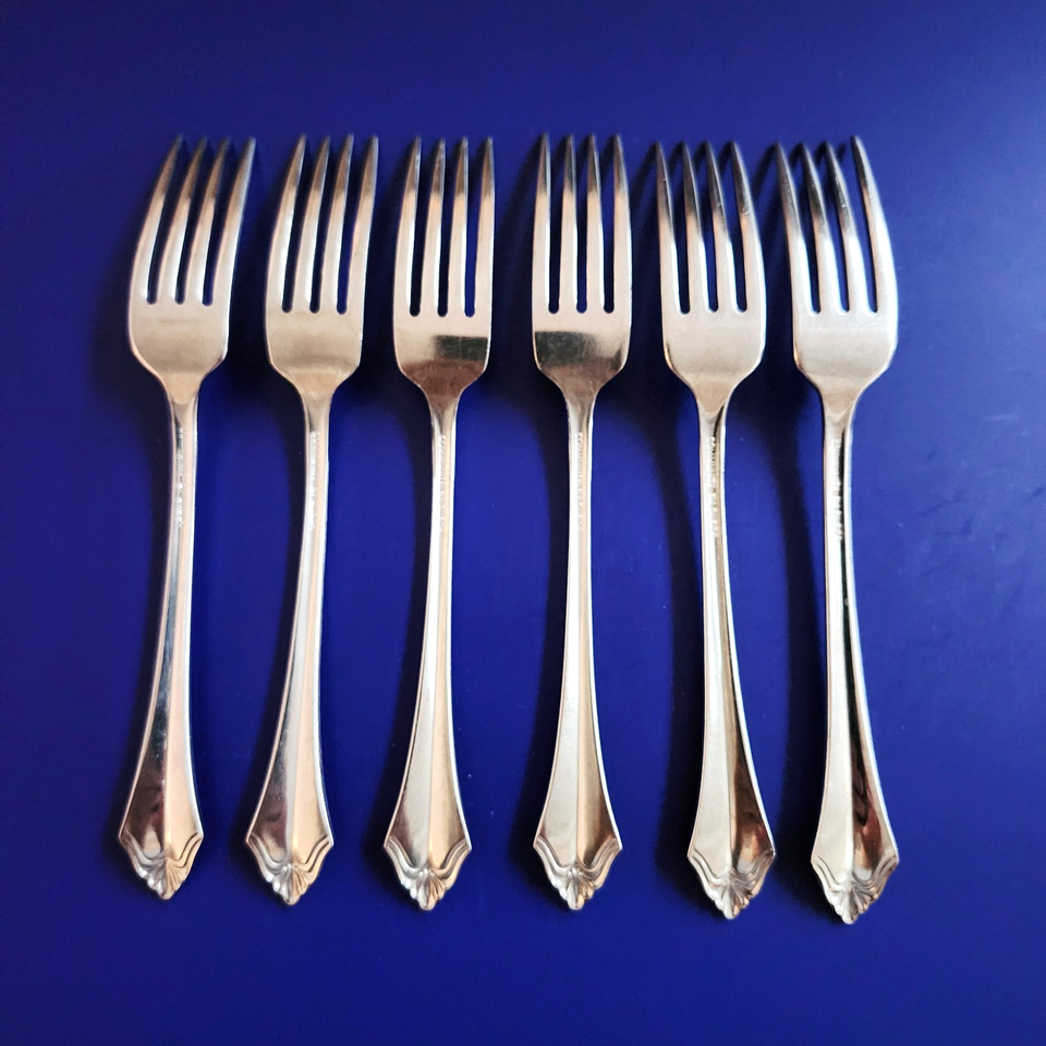 Oneida Community Kenwood Glossy 6 Dinner Forks Stainless Flatware | eBay