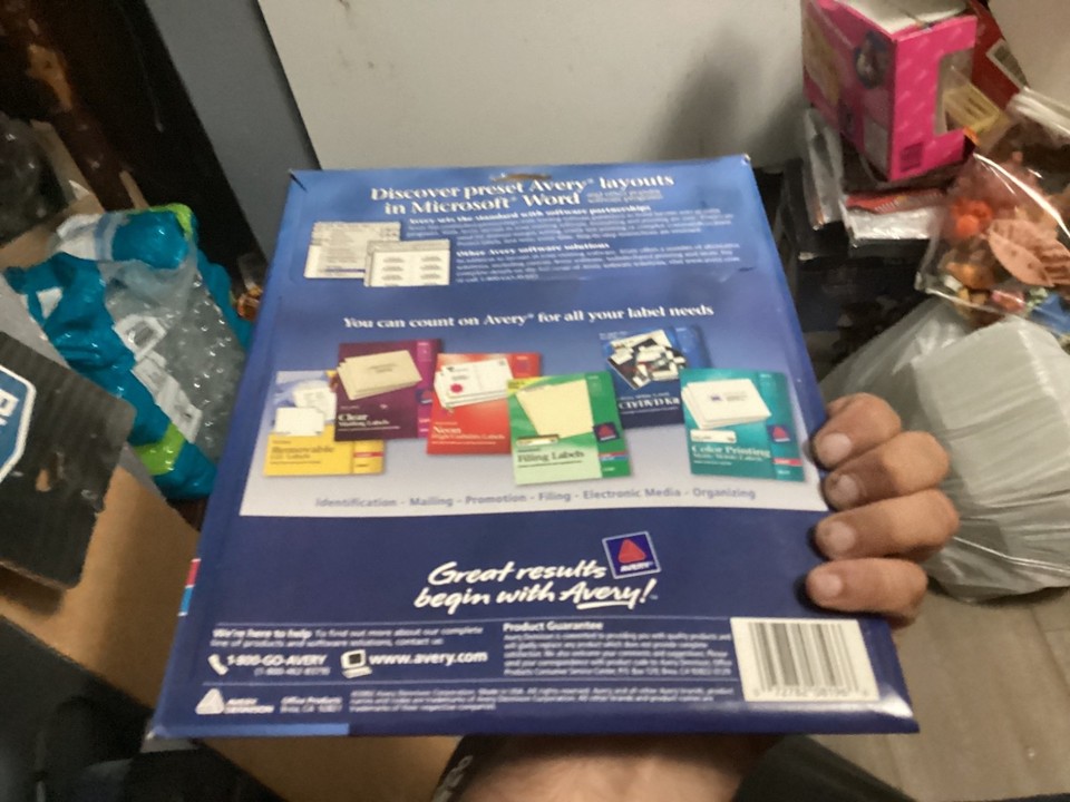 Avery 8196 Diskette Labels for Inkjet Printers, 3.5" White new! | eBay