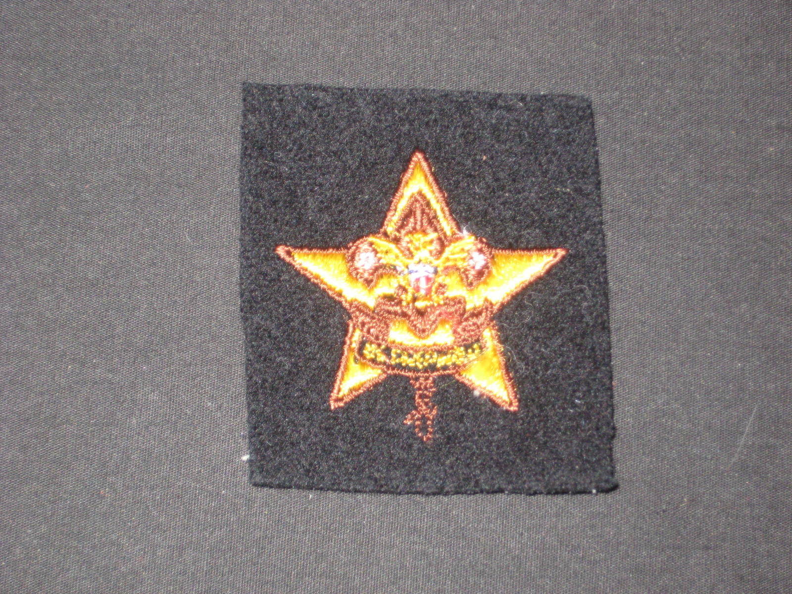 Star Rank Patch on Sea Scout Dark Blue Felt j19 | eBay